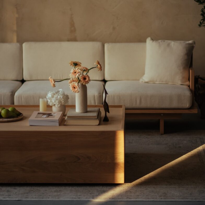 Modern Square Block Coffee Table | Homeblend